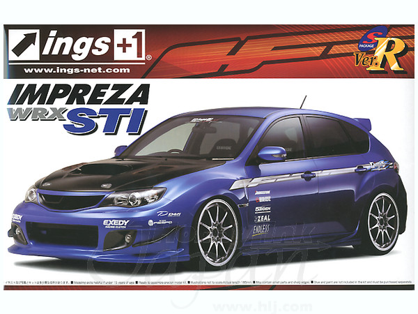 1/24 スバル GRBインプレッサ WRX STI 5door 2007 ings Ver. | HLJ.co.jp