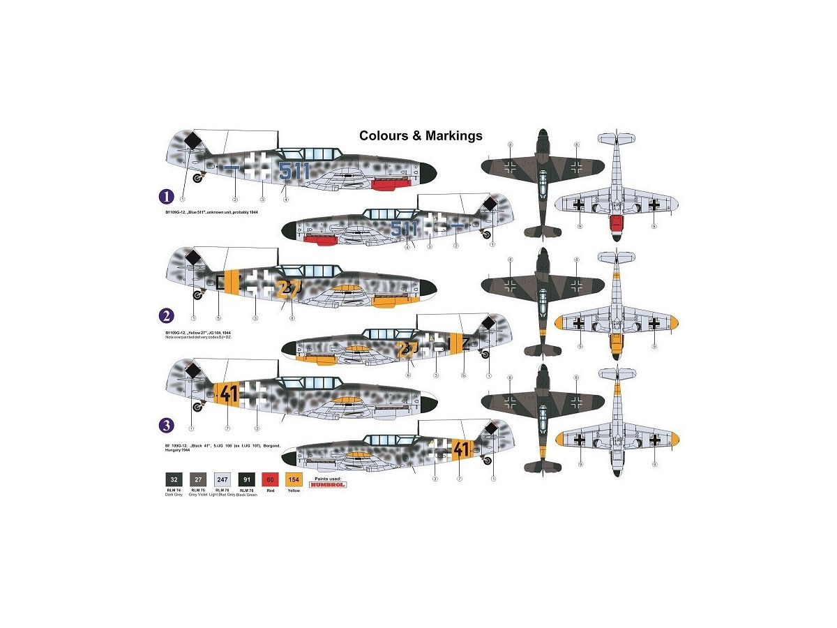 Bf 109G-12 Based on Bf 109G-4 | HLJ.com