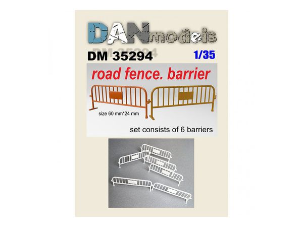 Material for dioramas. Road fence. Barrier, 6 pcs | HLJ.com