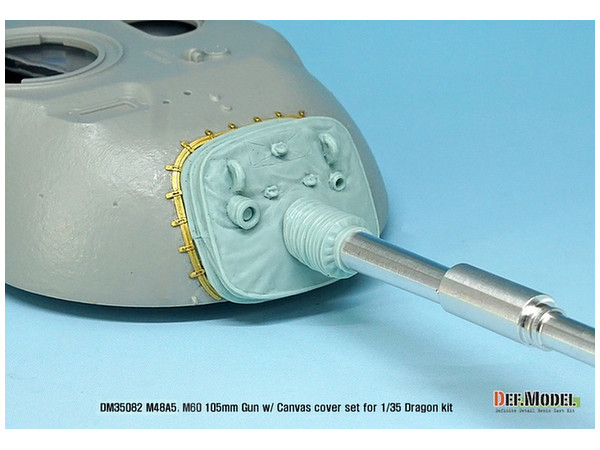 1/35 米 M48A5/M60 105mm金属砲身 + 防循カバー (ドラゴン用) | HLJ.co.jp