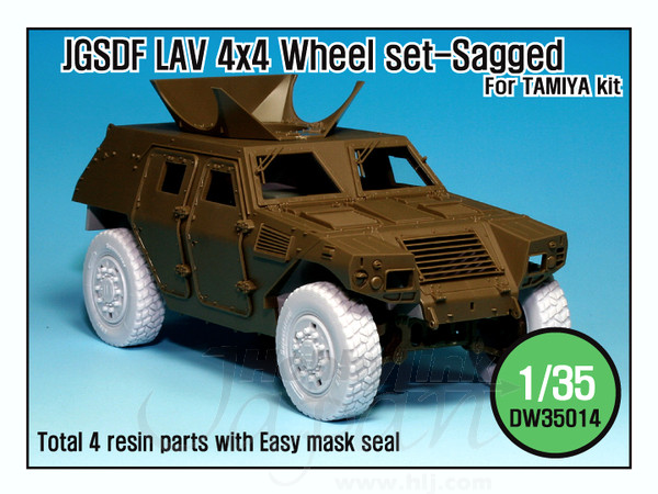 JGSDF LAV 4x4 Wheel Set Sagged (for Tamiya) | HLJ.com
