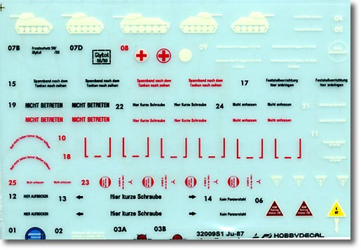 Ju87 Stuka Stencils Ver .1 | HLJ.com