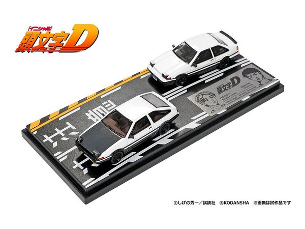 Initial D Set Vol.1 Takumi Fujiwara Trueno (AE86) & Shinji Inui Trueno ...