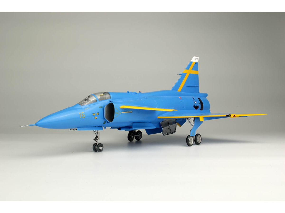 1/48 スウェーデン空軍 JA37 ヤクトビゲン ブルーピーター スウェーデン空軍75周年記念塗装機 | HLJ.co.jp