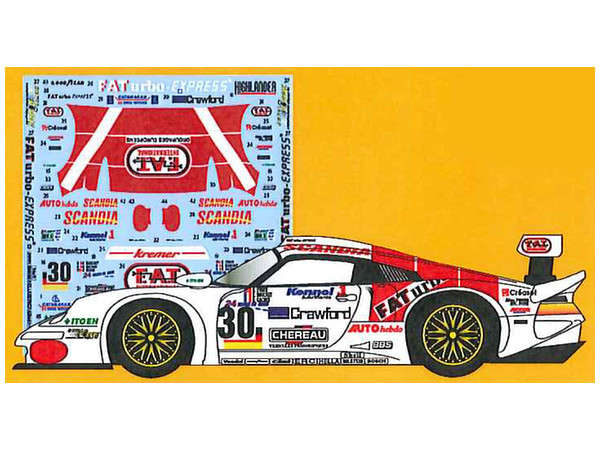 Porsche 911 GT1 FAT #30 LM 1997 Decal | HLJ.com