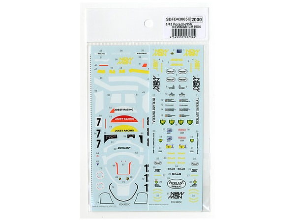 Porsche 956 Newman LM 1984 Long Tail Spare Decal | HLJ.com