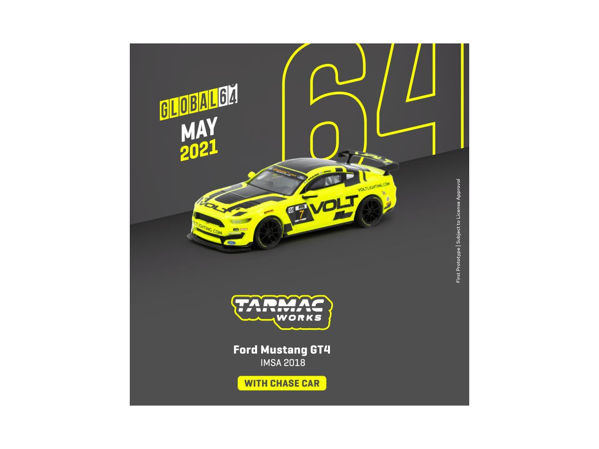 1/64 Ford Mustang GT4 IMSA 2018 by TARMAC WORKS | ホビーリンク・ジャパン!