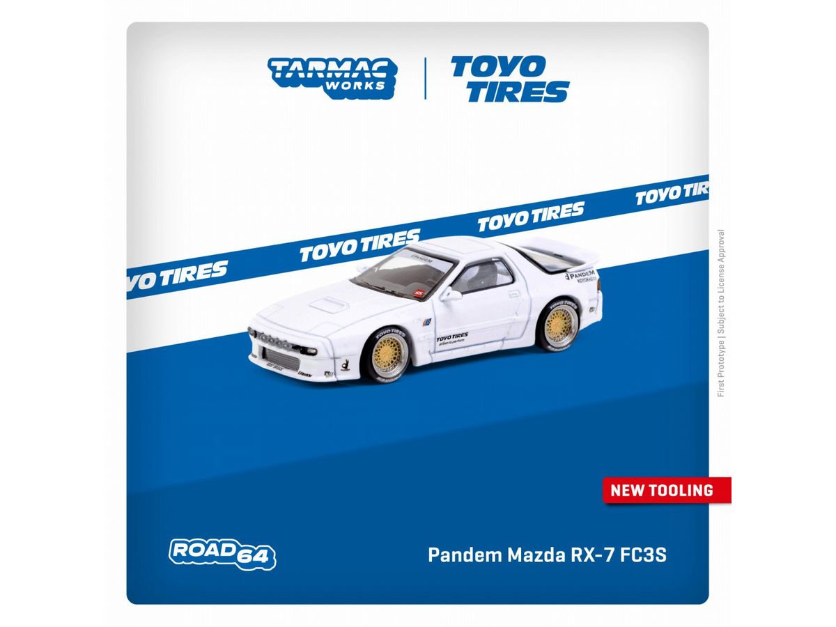 1/64 Pandem Mazda RX-7 FC3S White | HLJ.co.jp
