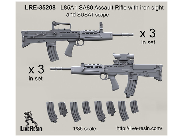 L85A1 SA80 Assault Rifle w/ Iron Sight & SUSAT Scope | HLJ.com