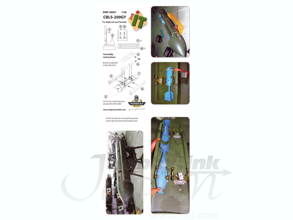 1/48 アルファジェット用訓練爆弾ディスペンサー2pcsセット (BDU-38とBDU-48各4pcs) | HLJ.co.jp