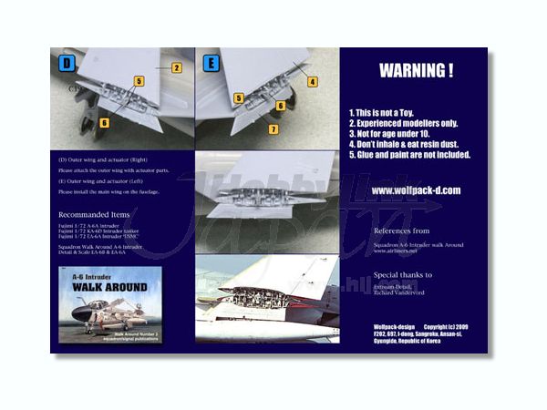A-6 Intruder Folding Wing Set (for Fujimi) | HLJ.com